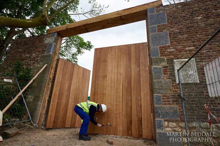 The North Gate at Hougoumont restored
